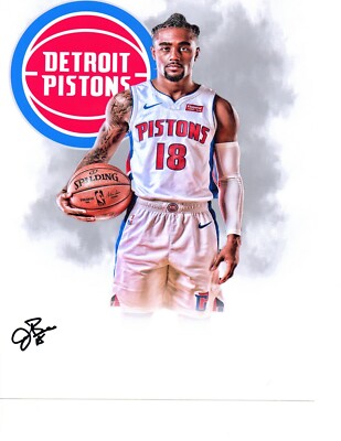Jordan Bone signed Autograph Signed photo 8x10 Detroit Pistons ...