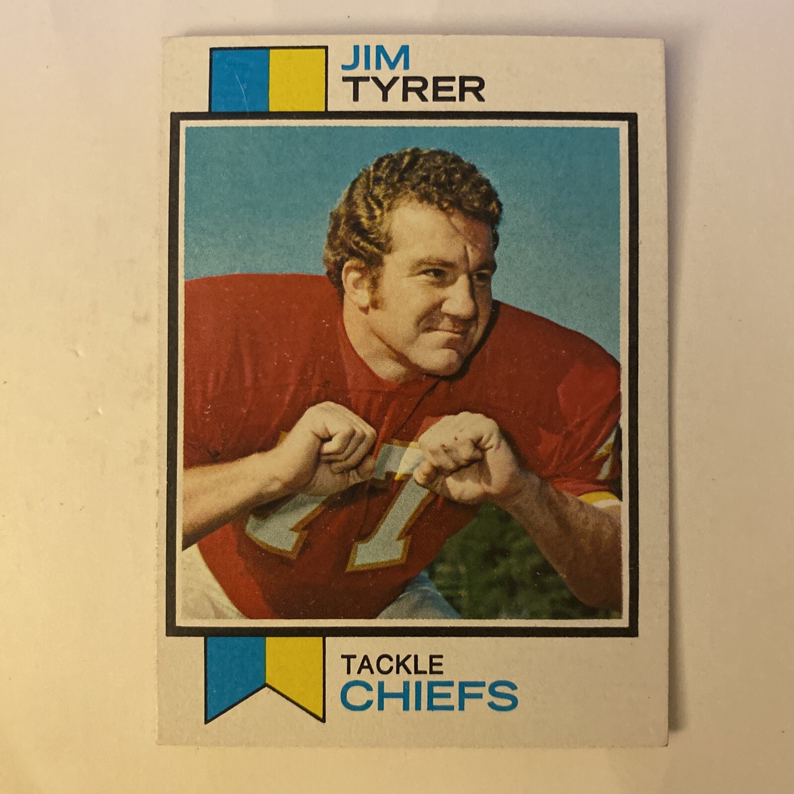 1973 Topps Football Jim Tyrer Kansas City Chiefs Card #233 | eBay