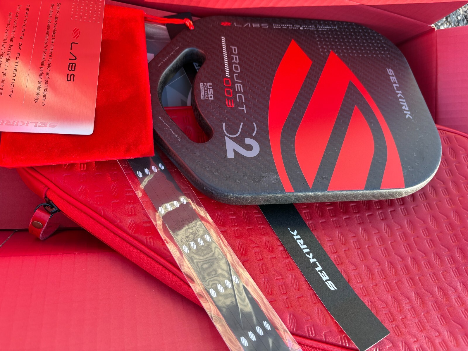 New Selkirk Labs Project 003 S2 Pickleball Paddle FULL RED BOX AND ...