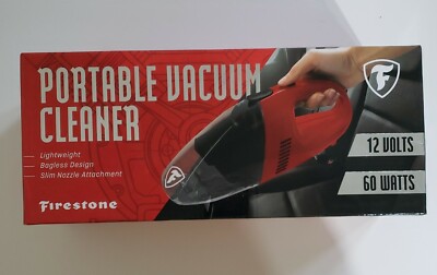 Firestone Portable Vacuum Cleaner New in Box, 12V 60W 9' Cord Car Truck ...