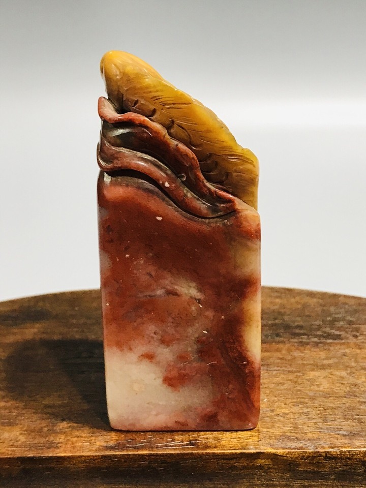 Chinese Fuzhou Shoushan Stone Carving Exquisite Fish Statue Seal ...