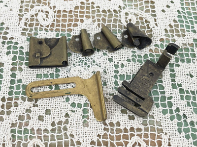 Antique 1870s Singer BRASS Sewing Machine Attachment Lot Low Shank Edge ...
