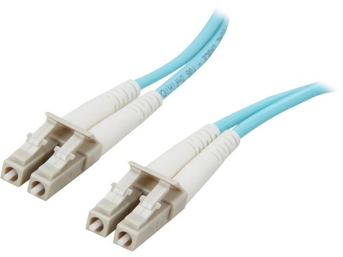 BYTECC AQ-LL25 82.02 ft. 25Meter Aqua Fiber Optic (10Gbs) LC/LC ...