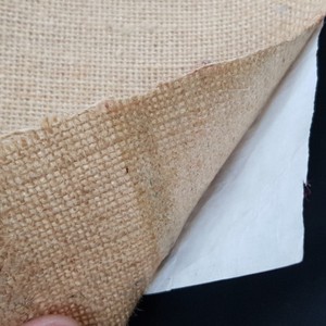 Sticky Backed Hessian Fabric Fire Retardant Jute Cloth! SOLD BY THE ...