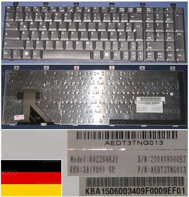 Keyboard Qwertz German Acer Aspire 1710, AEDT3TNG013 KB.A1506.003 Black ...