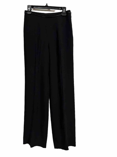 Max Mara Women's Black wool Blend Trouser Unhem Pants Size 4 | eBay