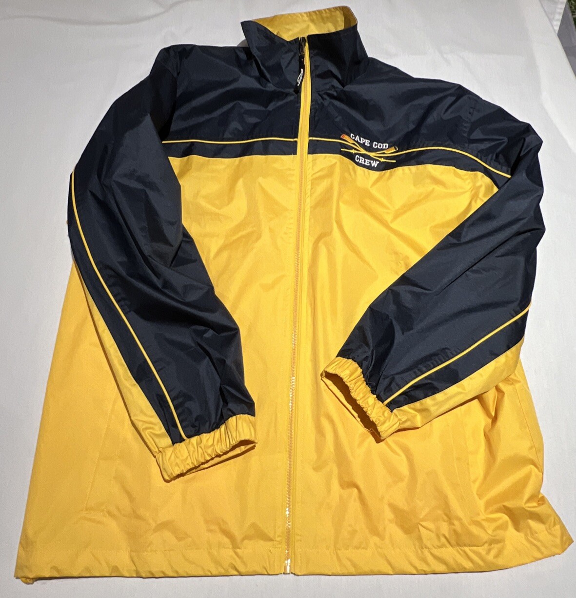 Cape Cod Crew Windbreaker Mens M Ritchie's Sportswear Yellow Blue ...