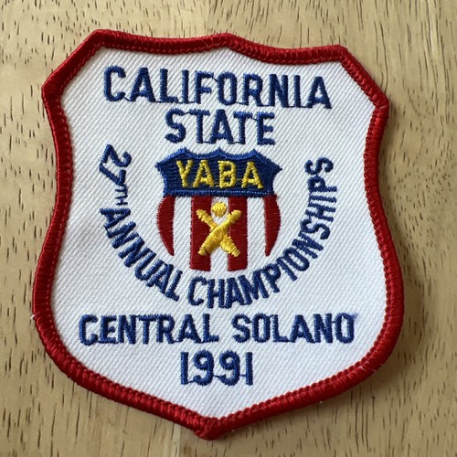 Vintage 1991 California State YABA Central Solano Championships Patch | eBay