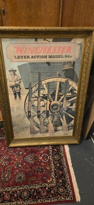 Old Winchester lever action framed poster | eBay