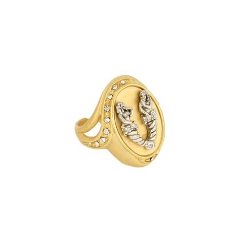 Erté Ring V in Mixed Metals Adjustable | eBay