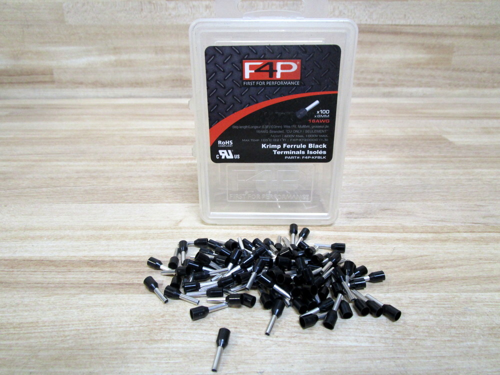 First For Performance F4P-KFBLK Crimp Ferrule Terminals (Pack of 91) | eBay