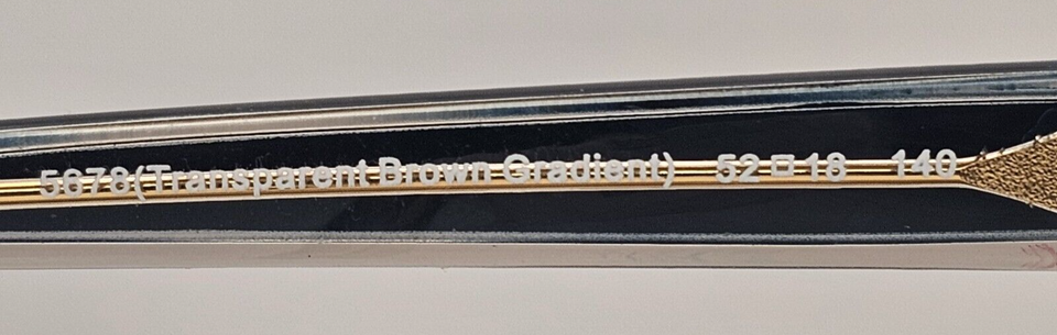 COACH HC 6187 TRANSPARENT BROWN GRADIENT EYEGLASSES FRAME 52-18-140 i20 ...