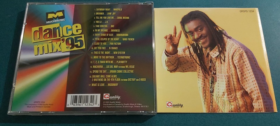 minty! CD MUCH MUSIC DANCE MIX '95 1995 WHAT IS LOVE MACARENA QRSPD1234 ...