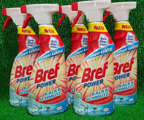 (6,53/l) 5x Henkel Bref Power gegen KALK & SCHMUTZ Reiniger-750ml ...