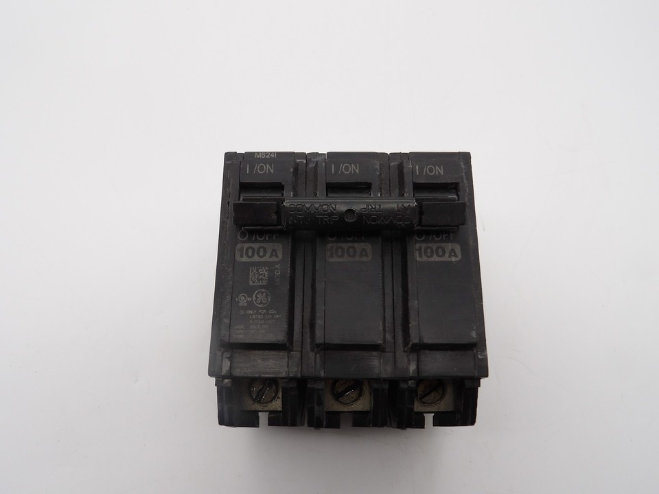 THQB32100 - GE 100A AMP 3P POLE 10kA@240V BOLT ON THQB BREAKER - U | eBay