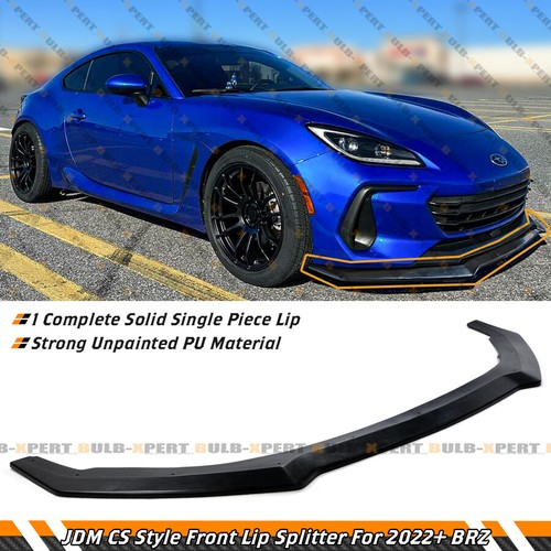 For 2022-2023 Subaru BRZ ZD8 JDM CS Style PU Front Bumper Lip Spoiler ...