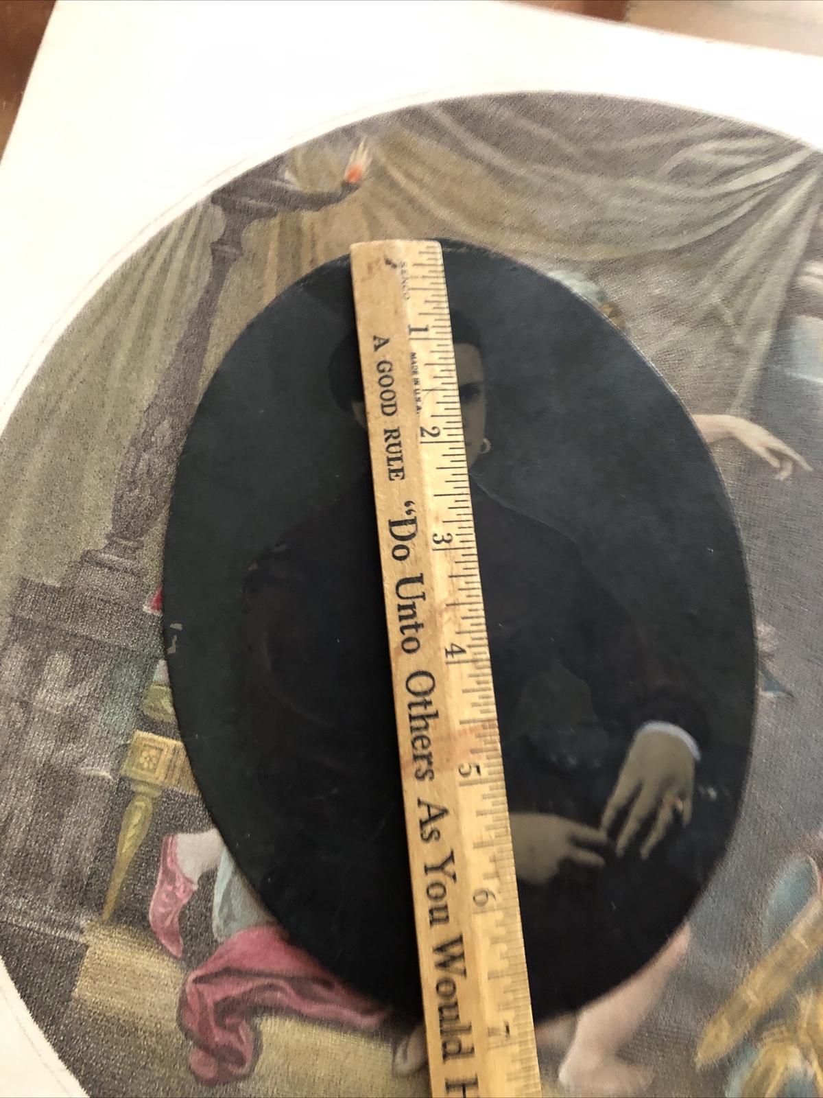 Antique Large TIntype Photo Beauty Folk Art Hand Painted Tinted 5 X 7 ...