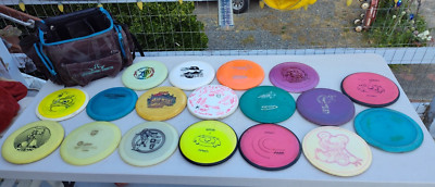 Lot Of 18 Frisbee Golf Discs W Bag | eBay