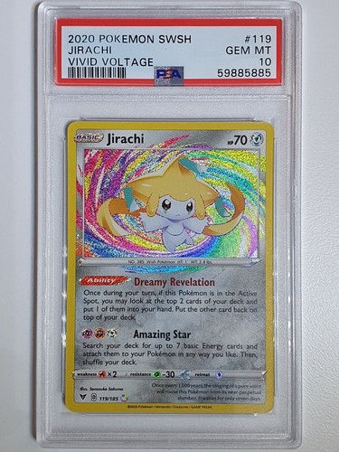 2020 Pokemon Jirachi 119/185 AMAZING RARE Vivid Voltage - PSA 10 | eBay