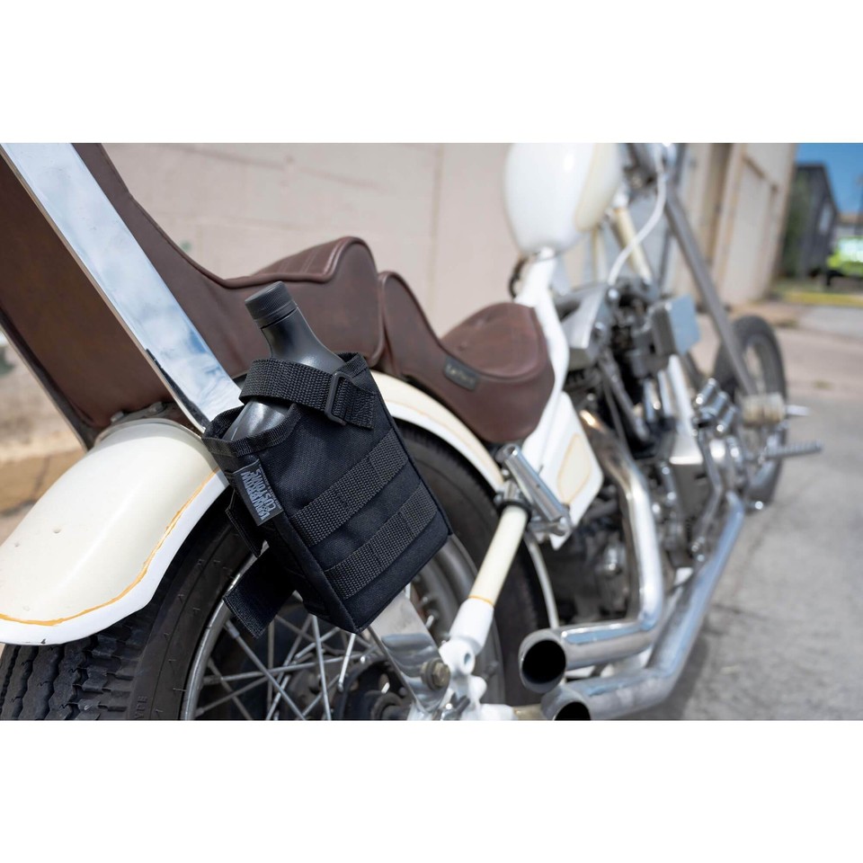 Lowbrow Customs Quart Oil Bottle Carrier - Black road trip moto camping ...