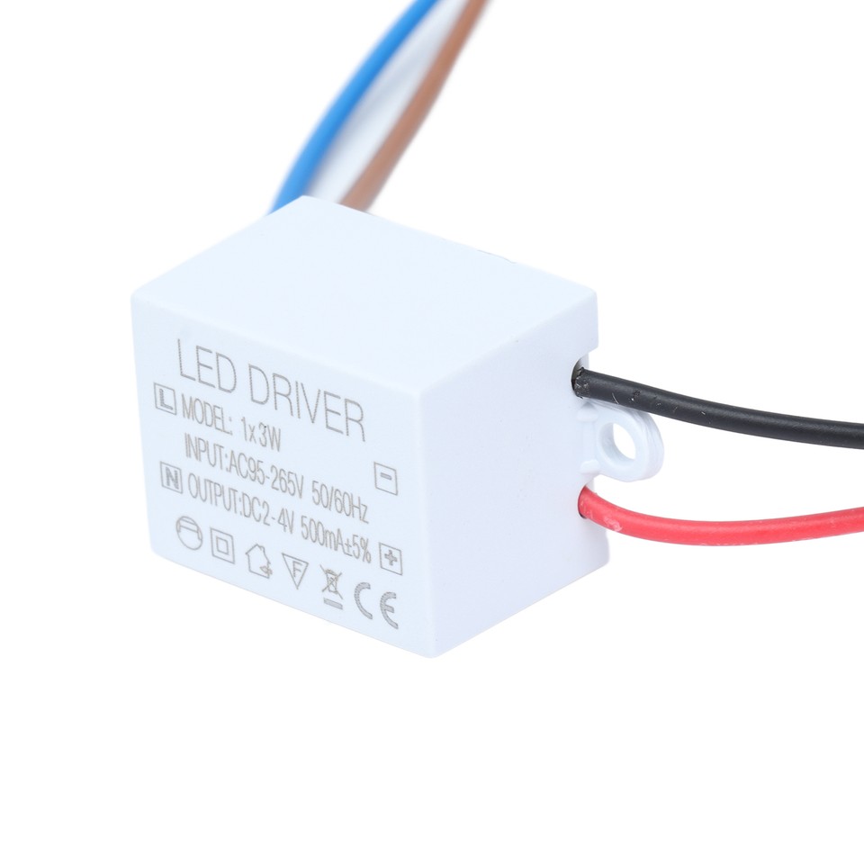 500mA 1X3W LED Driver Power Supply Driver Connector LED Lamp ...
