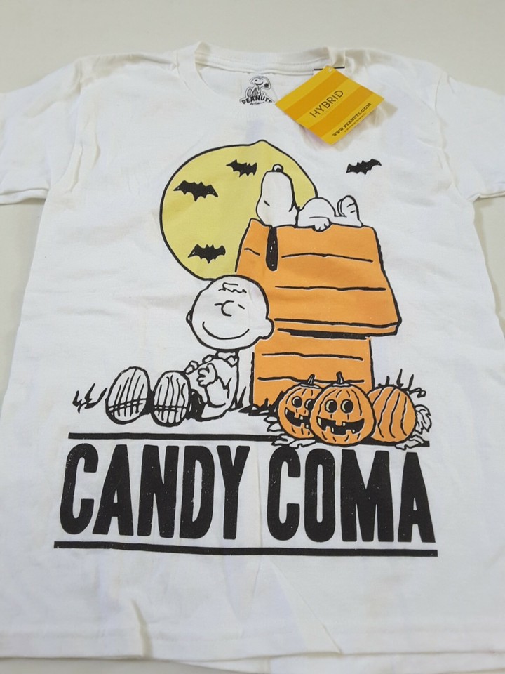 Peanuts Kid's Candy Coma Charlie Brown Halloween T Shirt Size XS | eBay