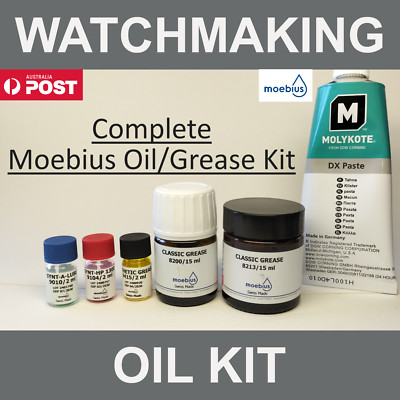 Moebius Oil & Grease Kit | Moebius Watch Oil Kit | Watchmaking Oil ...