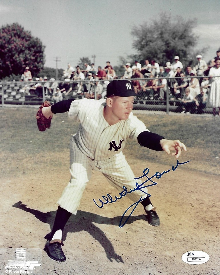 Whitey Ford Autographed New York Yankees 8x10 Photo JSA Authenticated ...