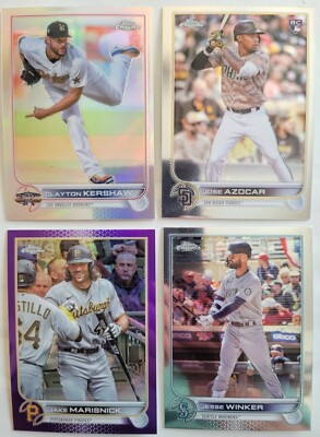 4 baseball cards Topps Chrome lot of Stars of MLB | eBay