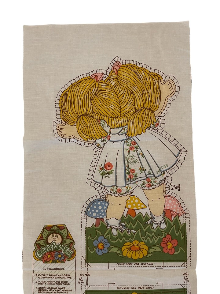 1983 Cabbage Patch Kids Open Arms Blonde Cut & Sew Pillow Pattern ...