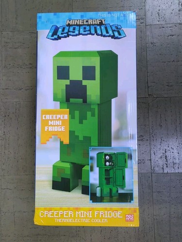 Minecraft Green Creeper Body 12 Can Mini Fridge 8L 2 Door Ambient ...
