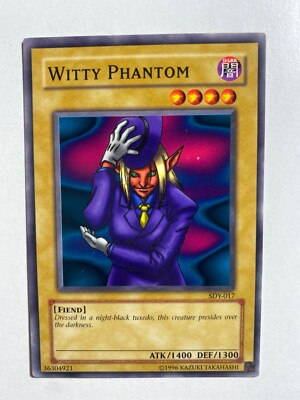 YU-GI-OH! WITTY PHANTOM SDY-017 (1996) NM CARD | eBay