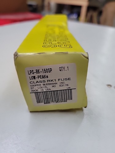 1) New Old Stock! Bussmann LPS-RK-150SP 150 Amp Fuse Low-Peak Class RK1 ...