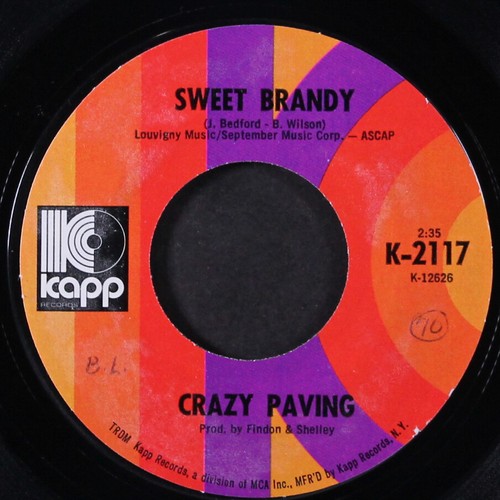 CRAZY PAVING: anytime sunshine / sweet brandy KAPP 7" Single 45 RPM | eBay