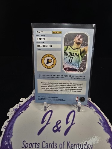 Tyrese Halliburton 2024-25 Winter NBA Hoops Frequent Flyers #7 Indiana ...