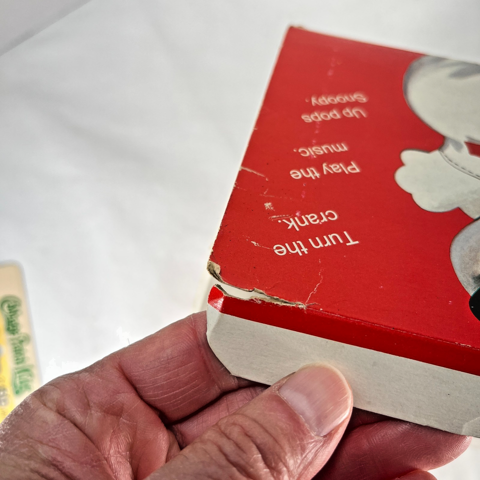 1969 Snoopy In The Music Box Mattel Wind Up Jack In The Box With Rare ...