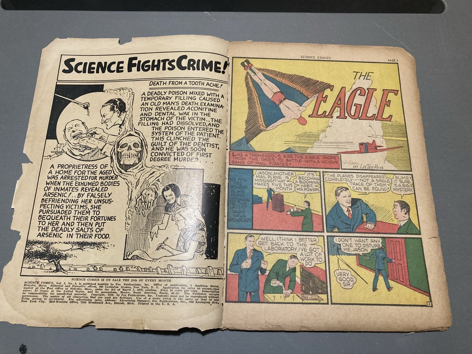 Science Comics #2 1940, Golden Age Dynamo, Lou Fine Nude Good Girl Cover | eBay