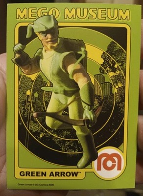 Mego Museum Green Arrow Promo Card #14 2006 World's Greatest Super ...