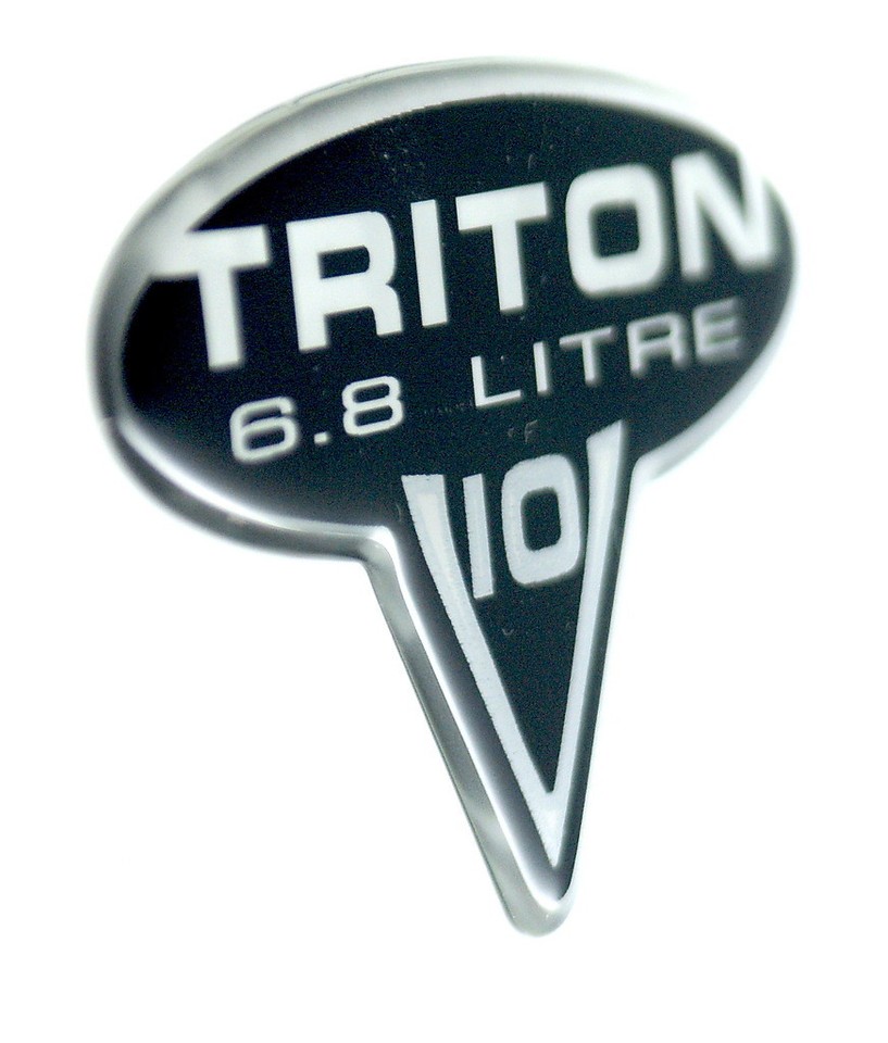 Ford Triton V10 Emblem | Satin Chrome | United States