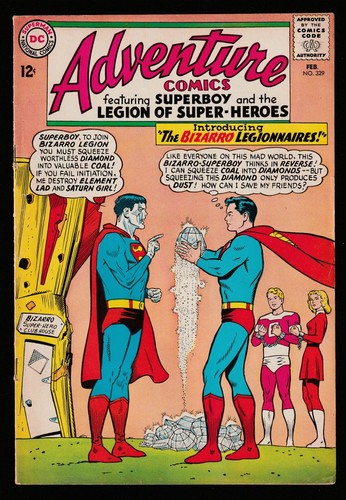 DC ADVENTURE COMICS No. 329 (1965) SUPERBOY! Bizarro Legionnaires! VG ...