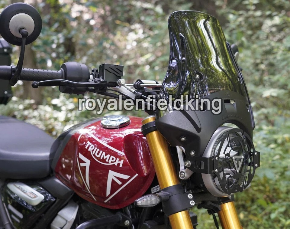 For Triumph Scrambler 400X Carbon Racing Wandered Touring Smoked ...