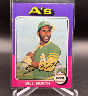 1975 Topps Bill North Oakland Athletics Card #121 EX/NM (B) | eBay