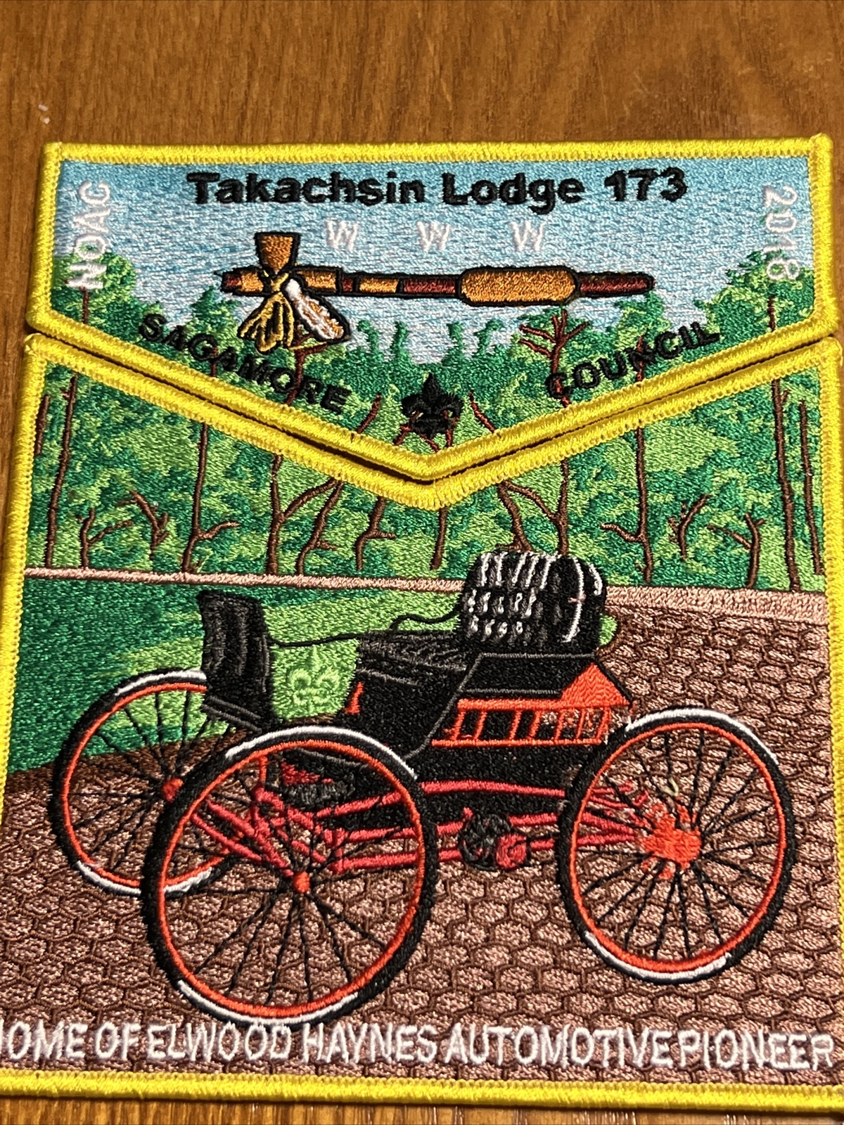 OA TAKACHSIN LODGE 173 2018 NOAC TWO PIECE SET Elwood Haynes First ...