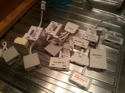 14 x ADSL Micro Filter Broadband BT Telephone Phone Microfilter ...