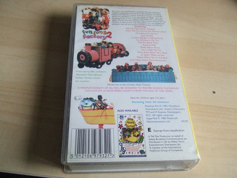 The Fun Song Factory 2 VHS VIDEO Children's Nursery Rhymes | eBay