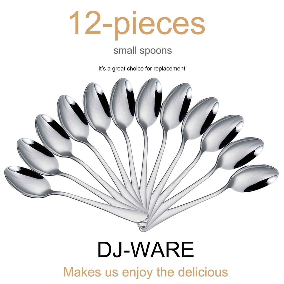 Small Teaspoons Stainless Steel Tea Spoons Set Of 12 5.5 Inch | eBay