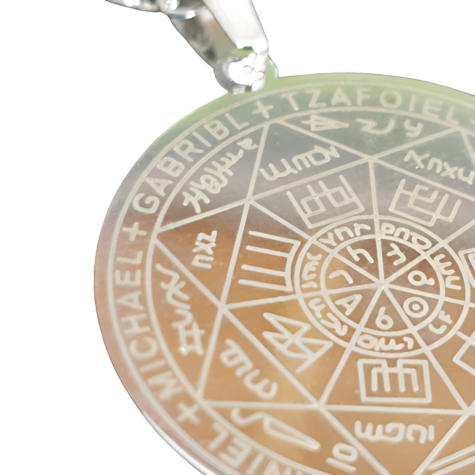 7 Archangel Pendant Necklace Talisman Sigil Evocation Chain Mirror ...