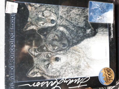 New Concealed Imagery Silent Spring Wolves 1000 piece Puzzle Judy ...