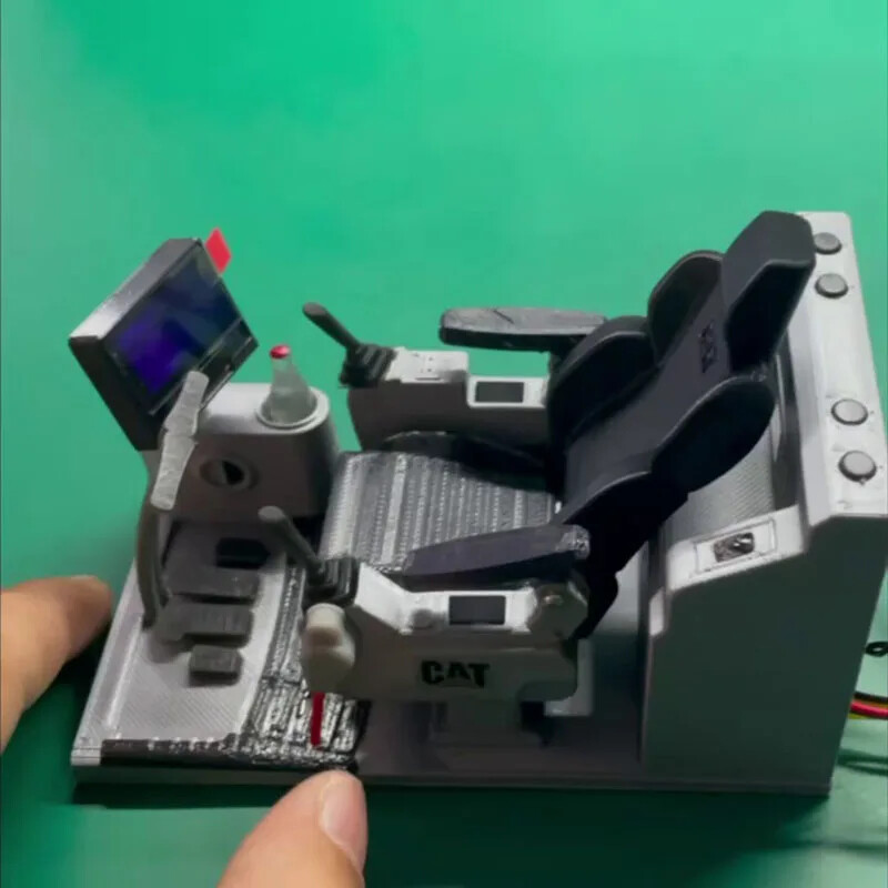 RC Hydraulic Excavator Seat Interior LED Display 1/12 1/14 For RC Huina ...