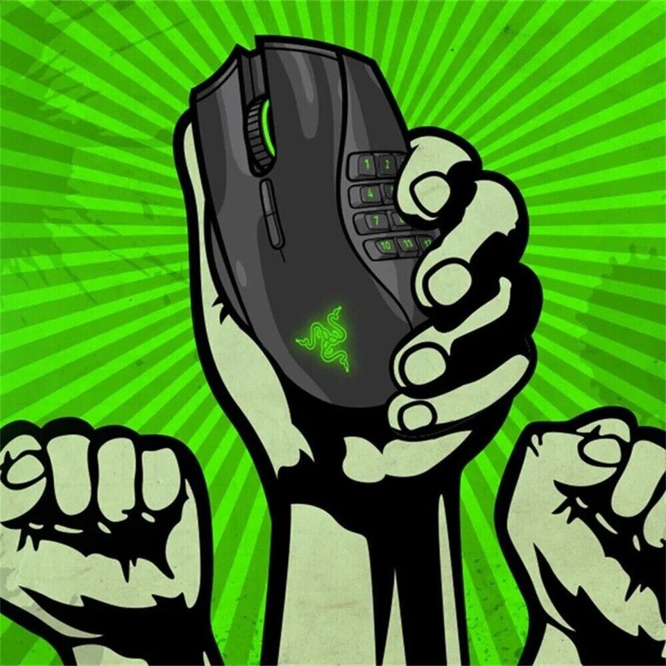 Razer Naga Left Handed MMO Edition Gaming Mouse with 12 Programmable ...